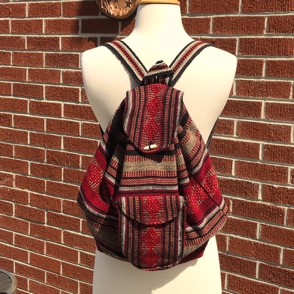 Pinzon | Bags | Pinzon Striped Lightweight Backpack Made In Mexico ...